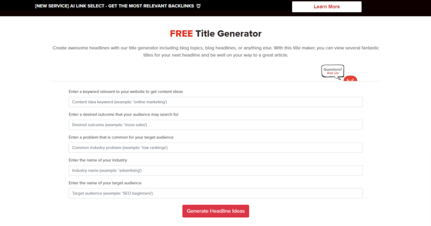 Free AI Title Generators - CPV Academy